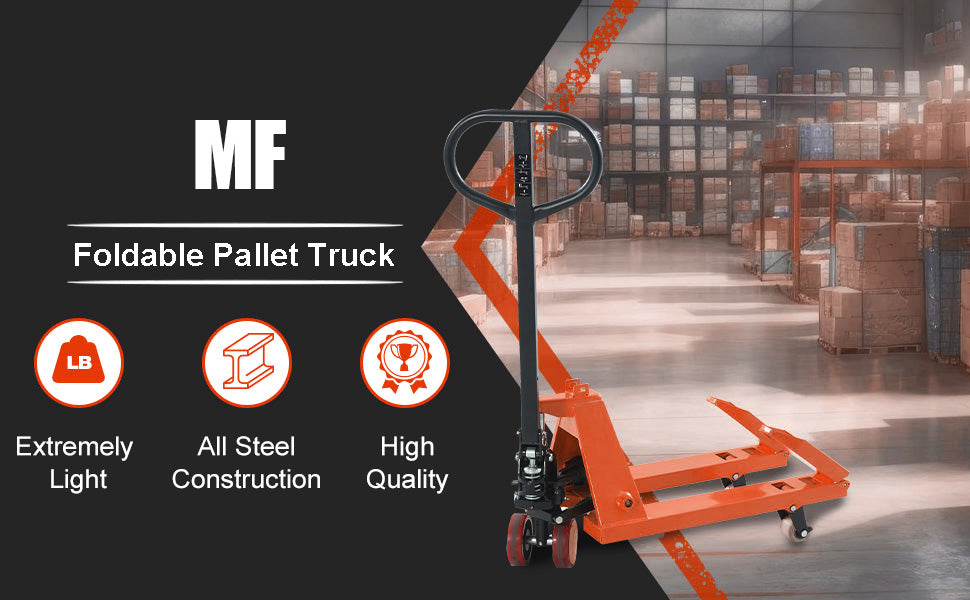 Used 2200lbs Folding Pallet Jack Hand Pallet Truck(Only Pick-Up) – Tory ...