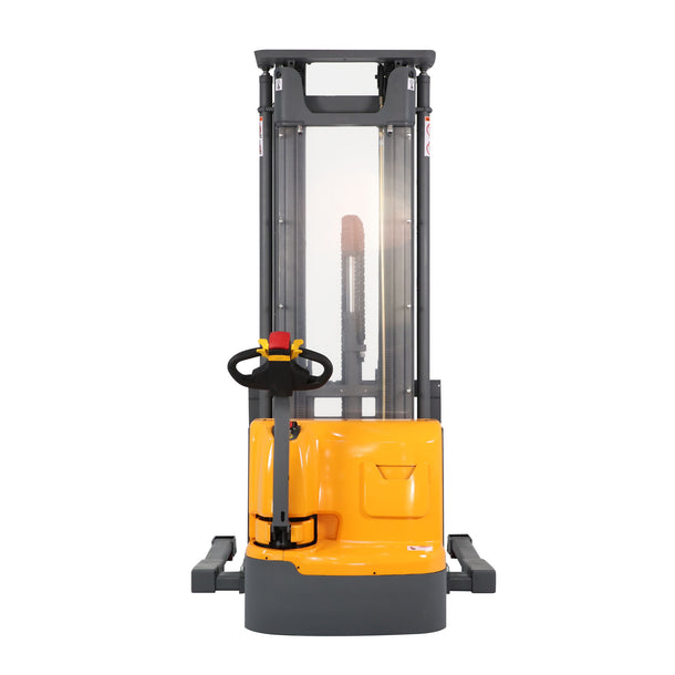 Battery Powered Full Electric Forklift Walkie Stacker, 3,300 lbs Load ...